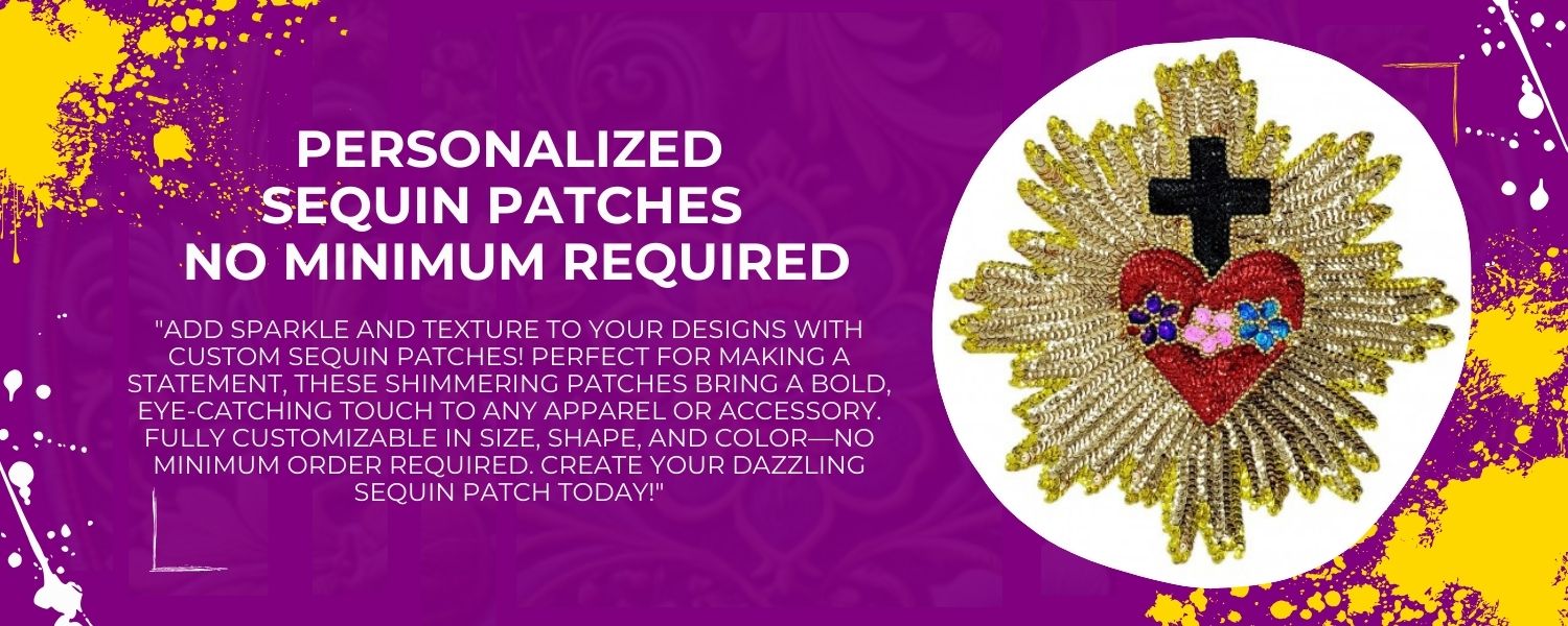 Custom Sequin Patches | Sparkling & Eye-Catching Designs